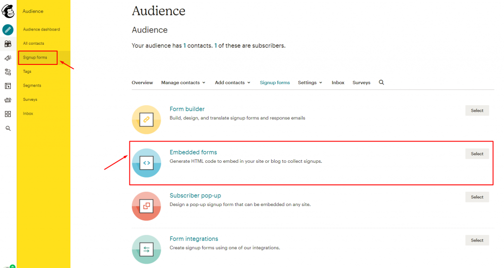 How to Add MailChimp Newsletter Signup Form – UniCart Support Center