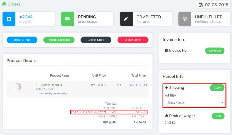 How to Add EasyParcel for Parcel Delivery – UniCart Support Center