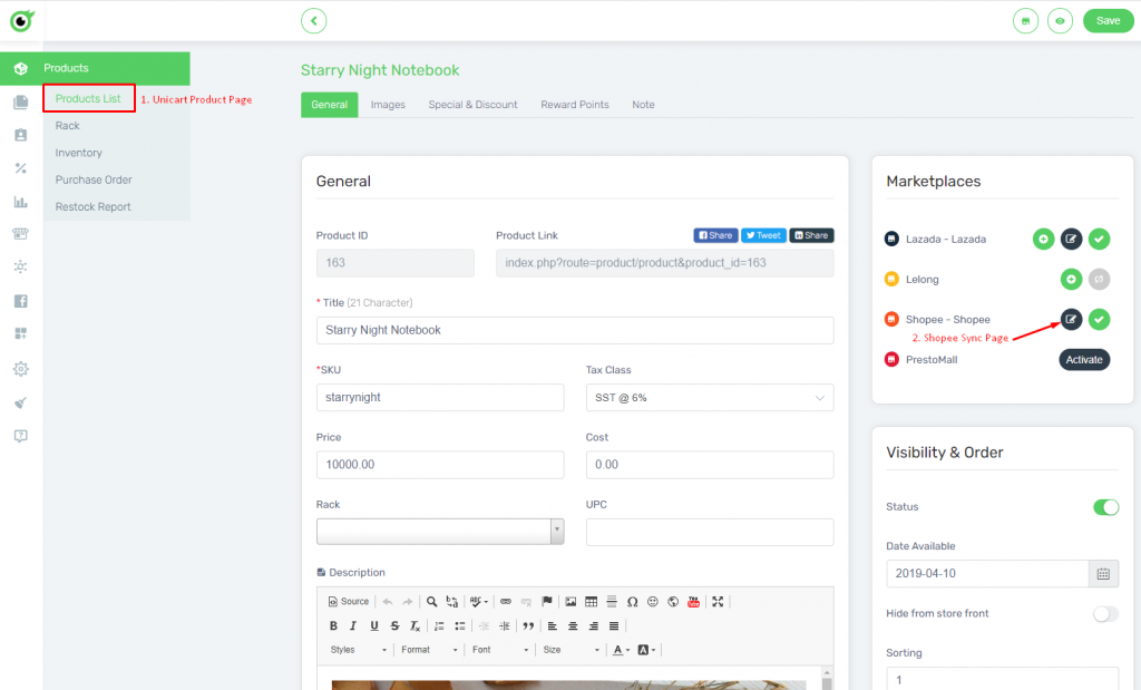 How to Map with Existing Shopee Listings – UniCart Support Center