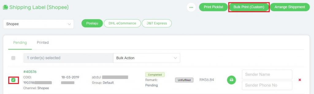 How to Print Shopee Shipping Label (Full Version) – Revolutors Partner