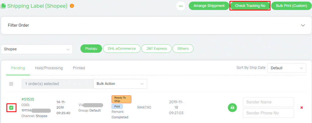 How to Print Shopee Shipping Label (Full Version) – UniCart Support Center