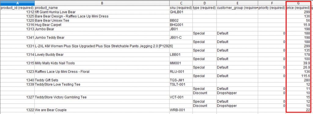 How to Import / Export Product Pricing in CSV File – UniCart Support Center
