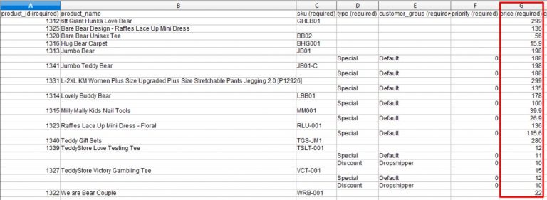 How to Import / Export Product Pricing in CSV File – UniCart Support Center
