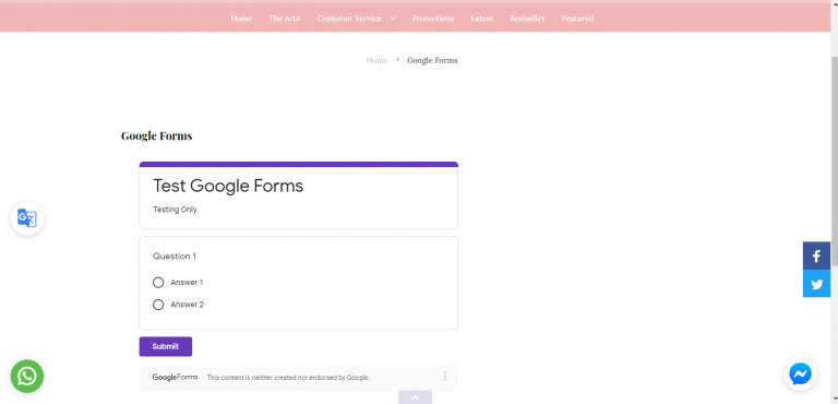 How to Link with Google Forms – UniCart Support Center