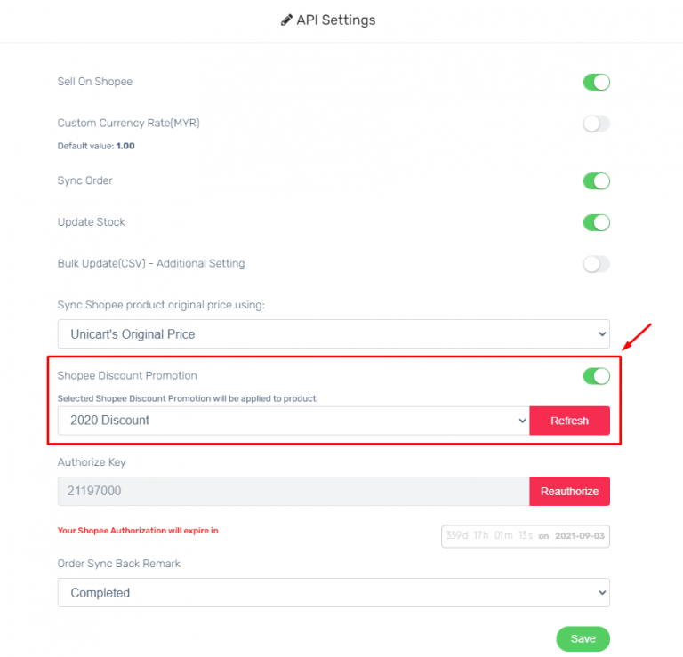 How to Sync with Shopee Discount Promotions – UniCart Support Center