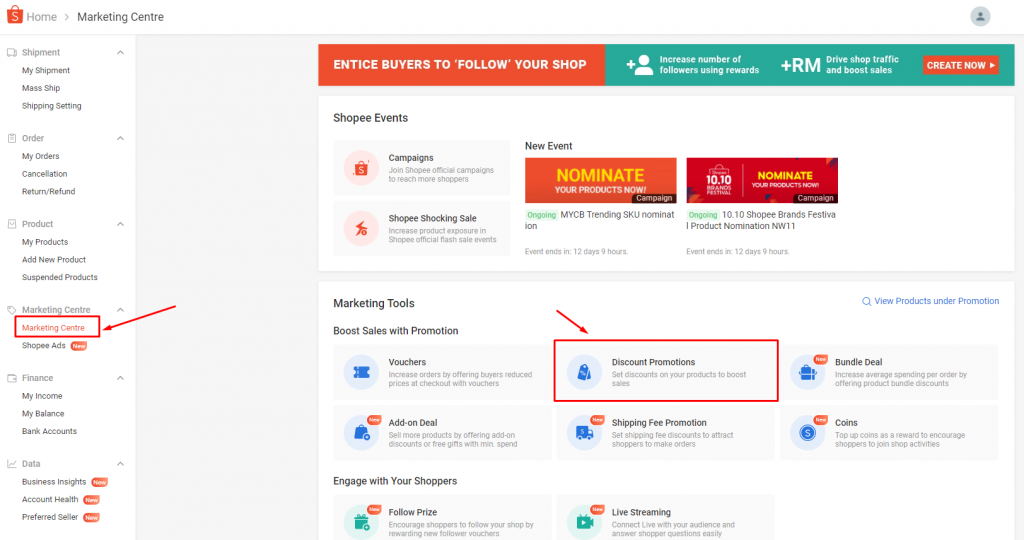 How to Sync with Shopee Discount Promotions – UniCart Support Center