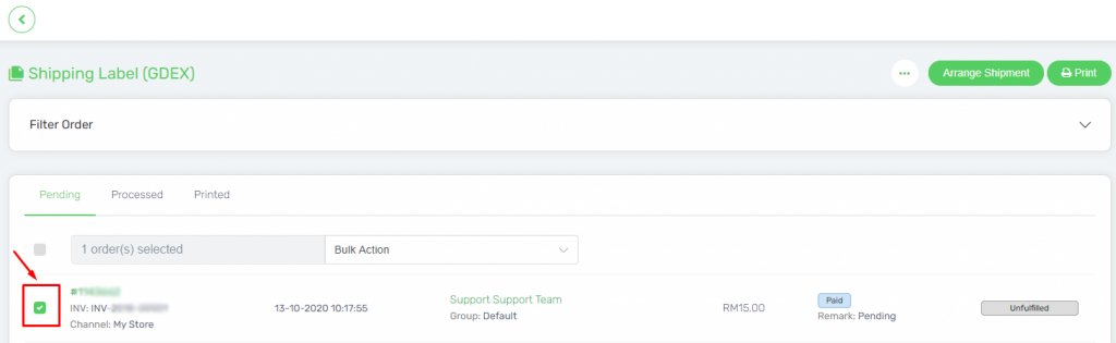 How to Print GDEX Shipping Label – UniCart Support Center