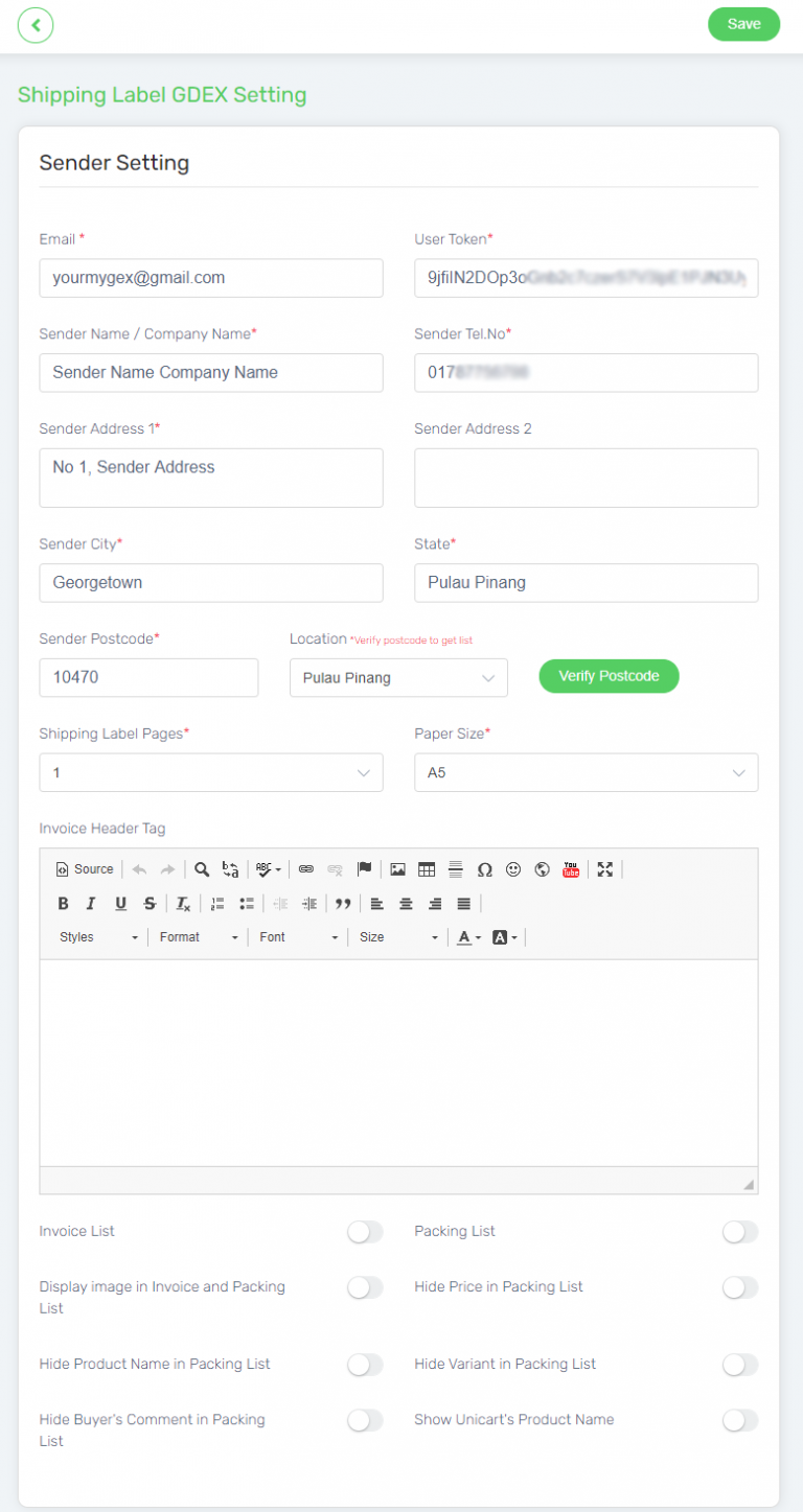 How to Print GDEX Shipping Label – UniCart Support Center