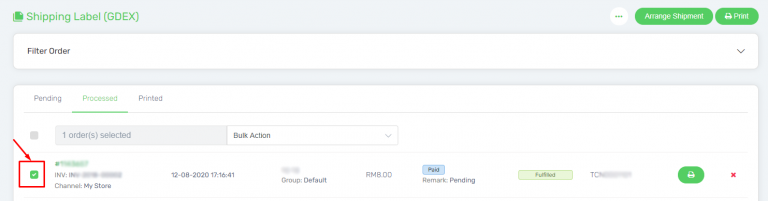 How to Print GDEX Shipping Label – UniCart Support Center