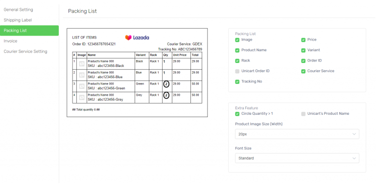 How to Print Lazada Shipping Label (Version 3) – UniCart Support Center