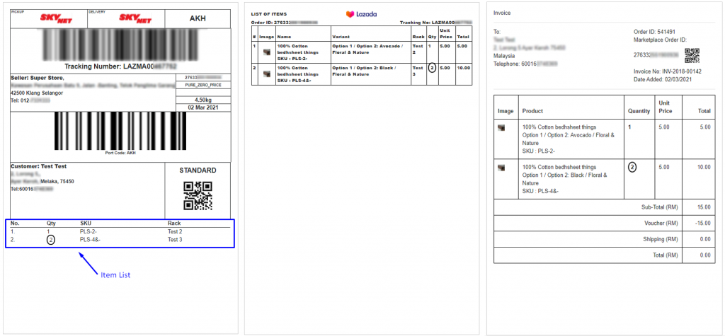 How to Print Lazada Shipping Label (Version 3) – UniCart Support Center