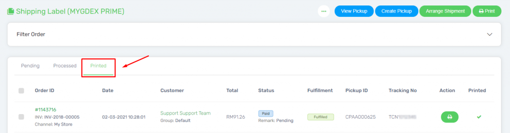 How to Print GDEX Shipping Label with myGDEX Prime – UniCart Support Center