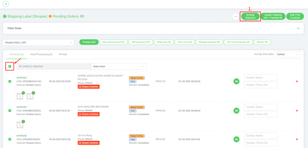How to Print Shopee Shipping Label (Version 3) – UniCart Support Center