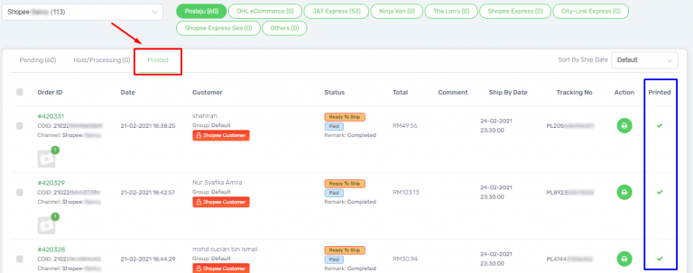 How to Print Shopee Shipping Label (Version 3) – UniCart Support Center
