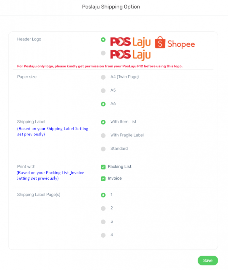 How to Print Shopee Shipping Label (Version 3) – UniCart Support Center